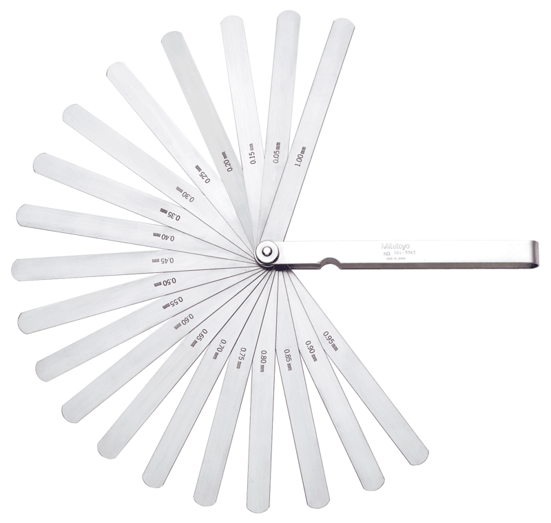 Mitutoyo 184-304S Thickness Feeler Gage 0.05 To 1mm 20 Leaves Mitutoyo 184-304S Thickness Feeler Gage 0.05 To 1mm 20 Leaves